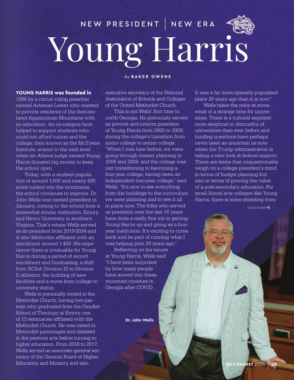 New President. New Era: President Wells featured in James Magazine ...
